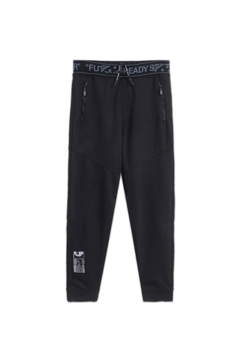 Men Branded Graphic Trouser - Black– EXPOSTORE
